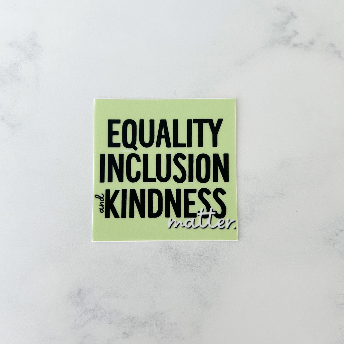 Equality Inclusion and Kindness Matter Sticker – mrsdsshop