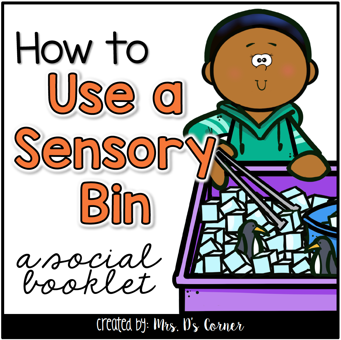How to Use a Sensory Bin Social Story Booklet + Sensory Bin Rule Cards ...