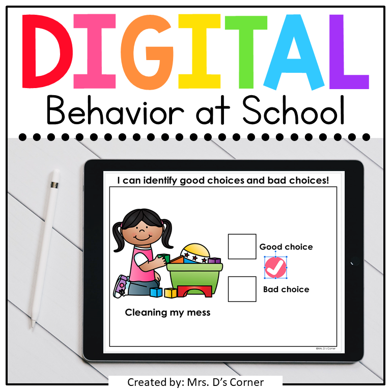 School Behaviors Digital Activity | Distance Learning – mrsdsshop