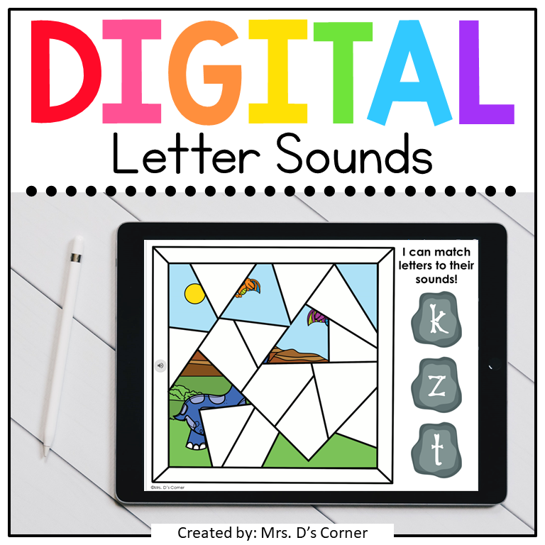 Dinosaur Alphabet Letters Digital Activity | Distance Learning – mrsdsshop