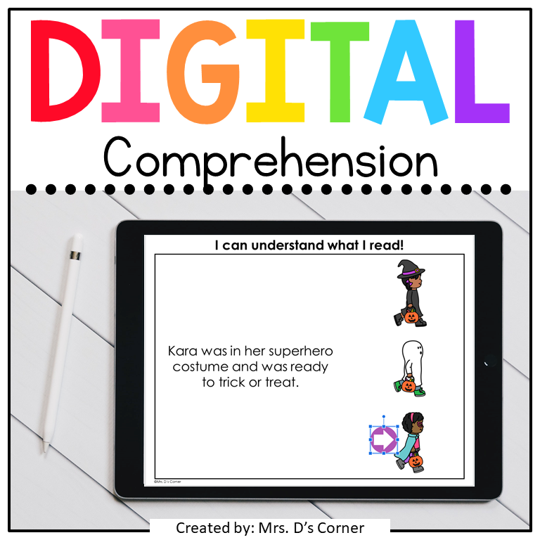 Halloween Comprehension Digital Activity | Distance Learning – mrsdsshop