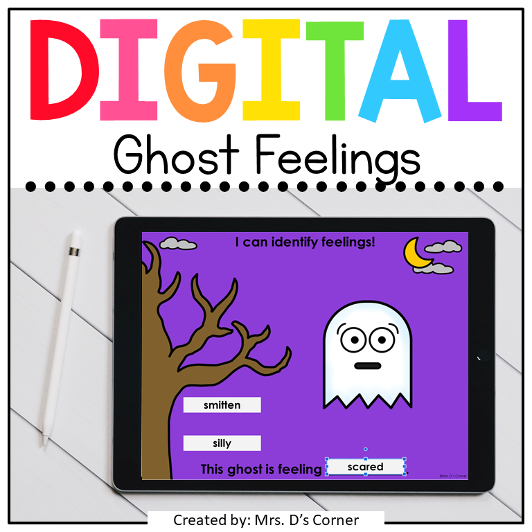 Ghost Emotions Halloween Digital Activity | Distance Learning – mrsdsshop