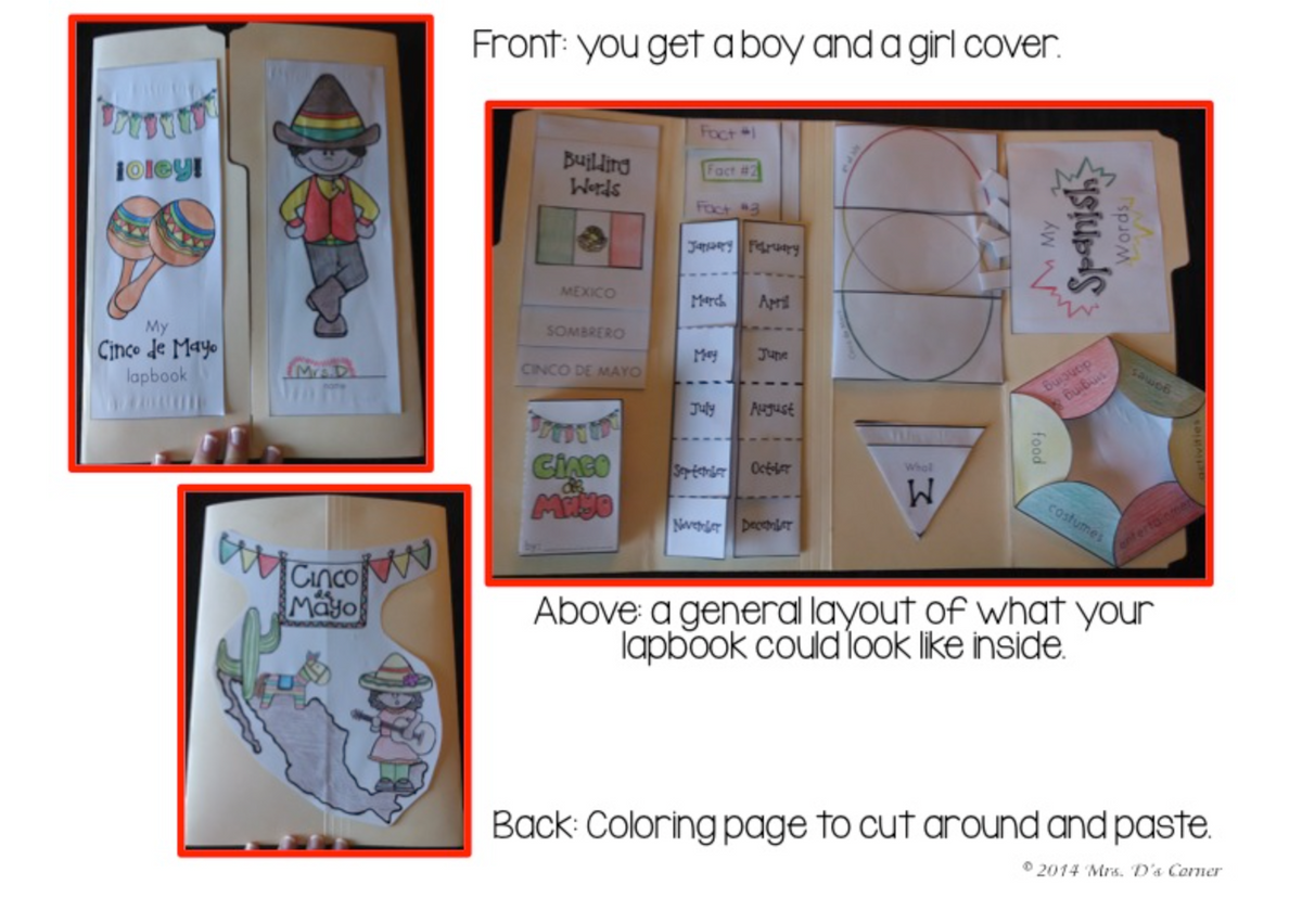 Cinco de Mayo Lapbook | Grades 3 - 5 [8 foldables] – mrsdsshop