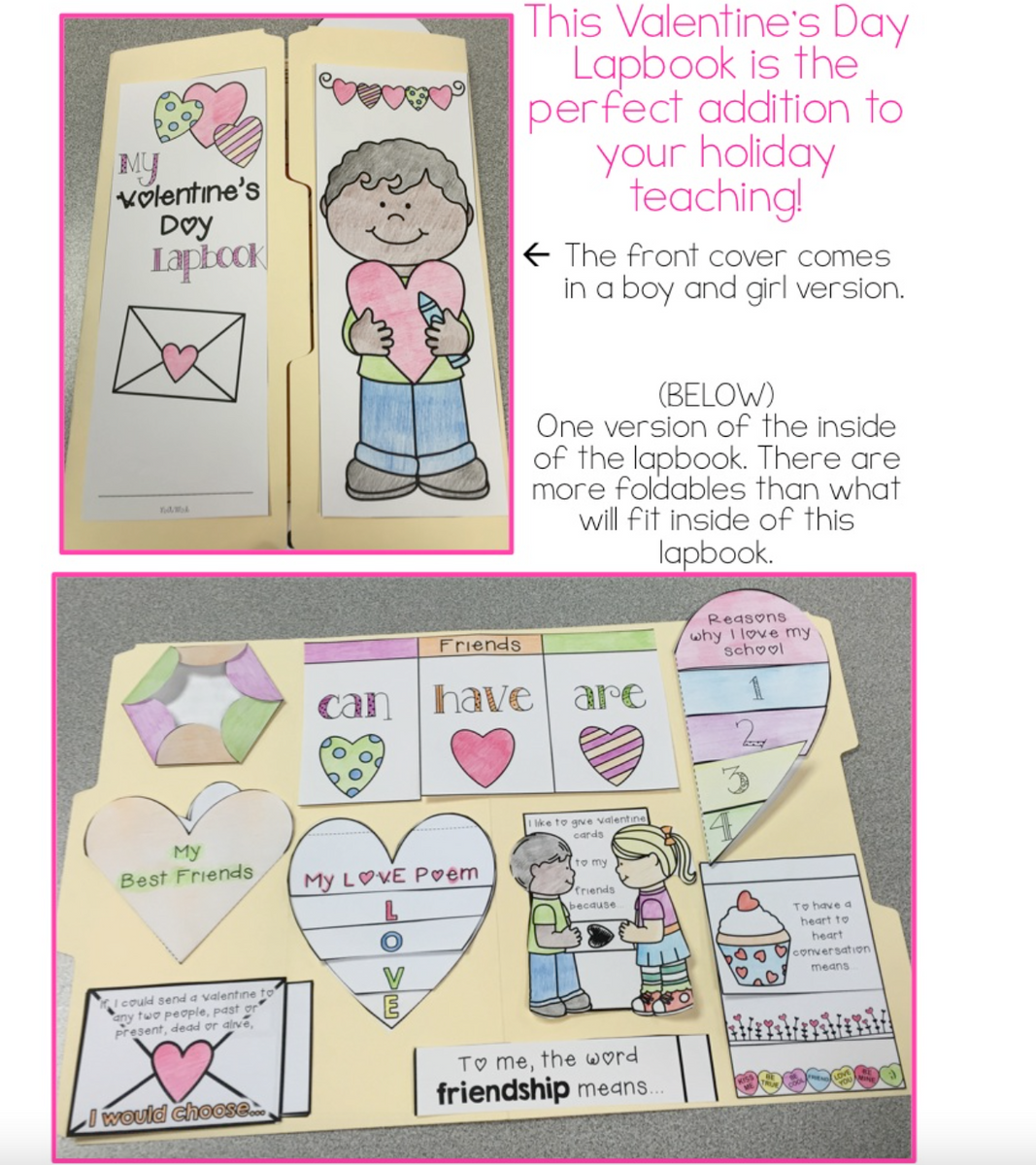Valentine's Day Lapbook { with 11 foldables! } V-Day Research Lapbook ...