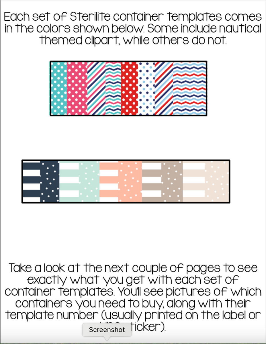 Sterilite Container Templates { Nautical Theme } – mrsdsshop
