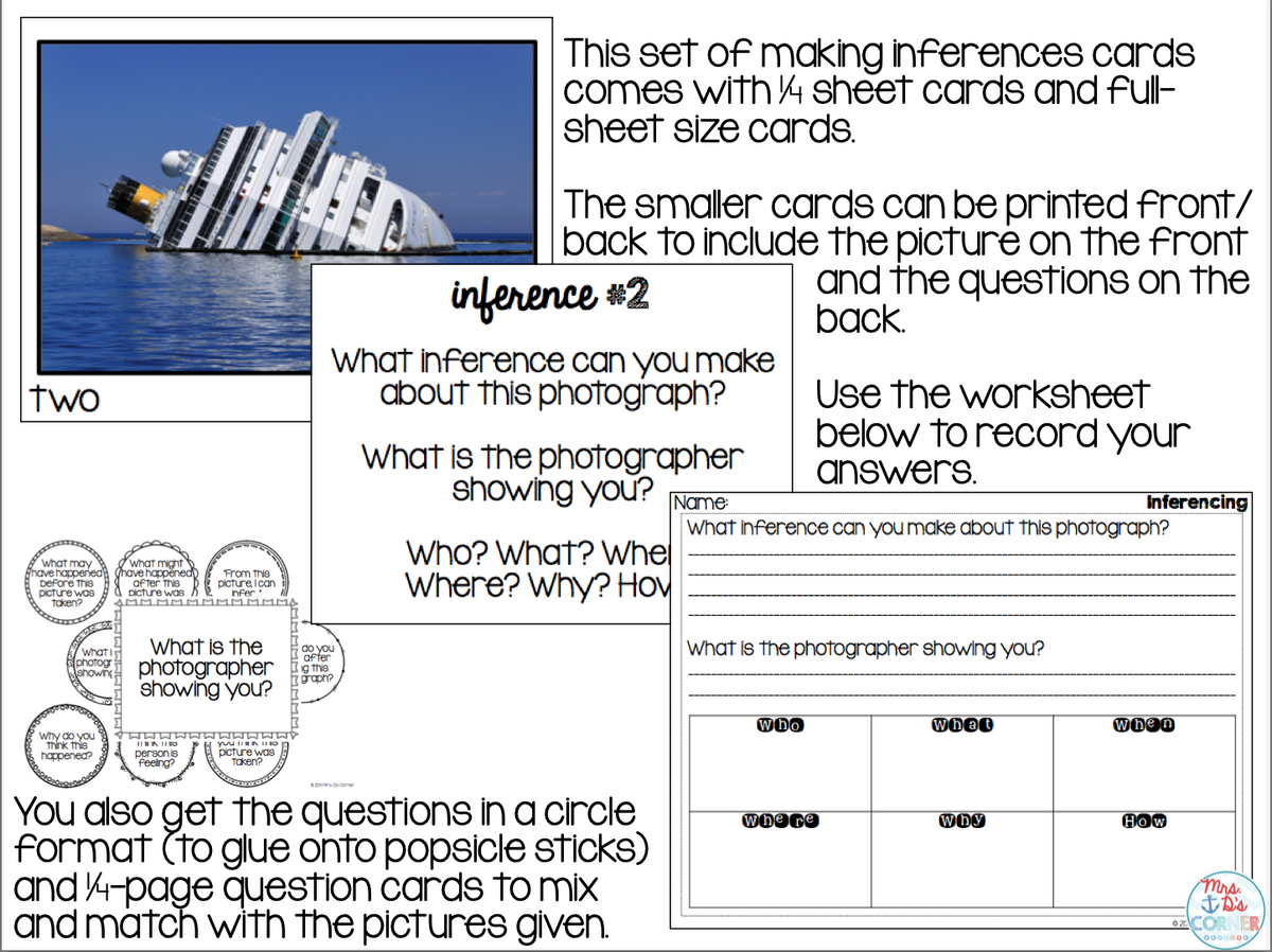 Making Inferences with Real Life Pictures – mrsdsshop