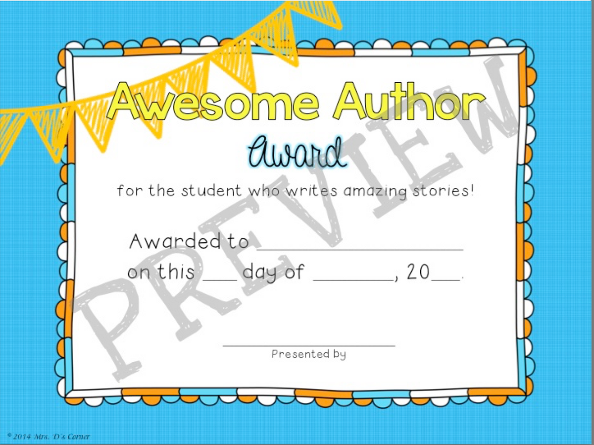 End of the Year Award Certificates - 35 EDITABLE Certificates {Color ...