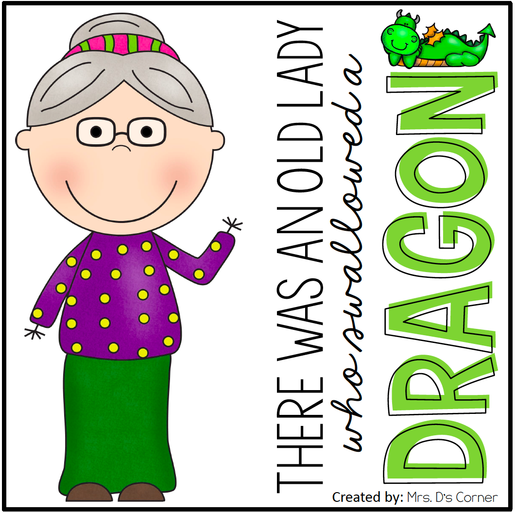 Old Lady Swallowed a Dragon Book Companion [4 different activities ...