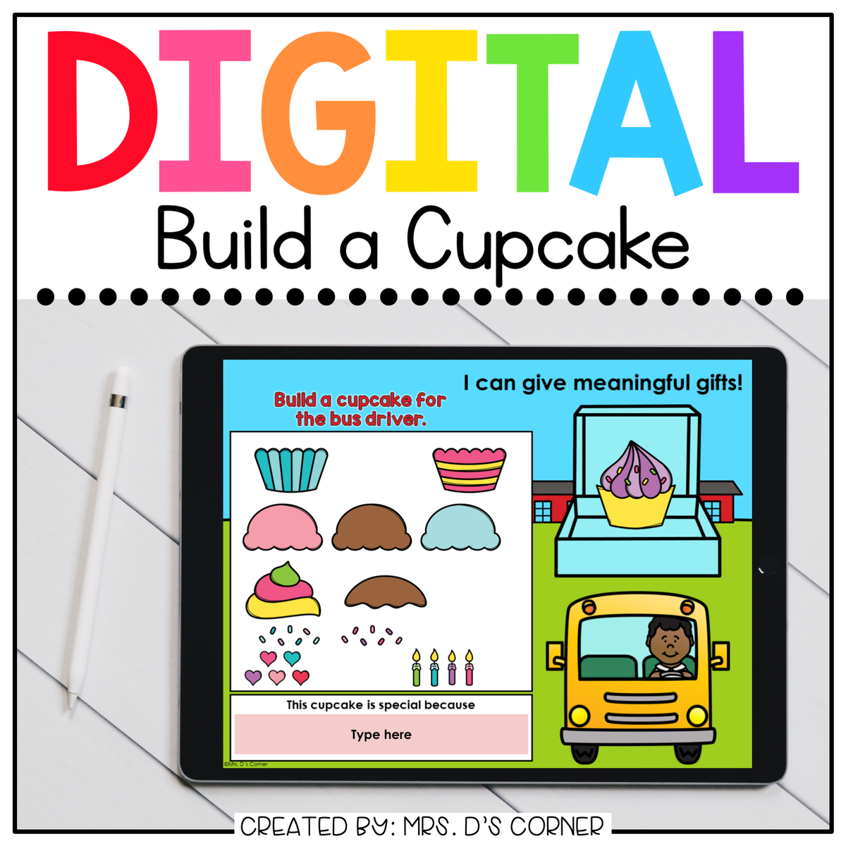 Build a Cupcake End of Year Digital Activity | Distance Learning ...