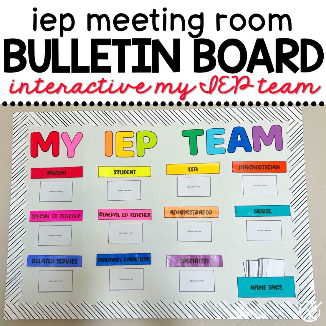 My IEP Team Interactive Bulletin Board Display | IEP Meeting Room Bull ...