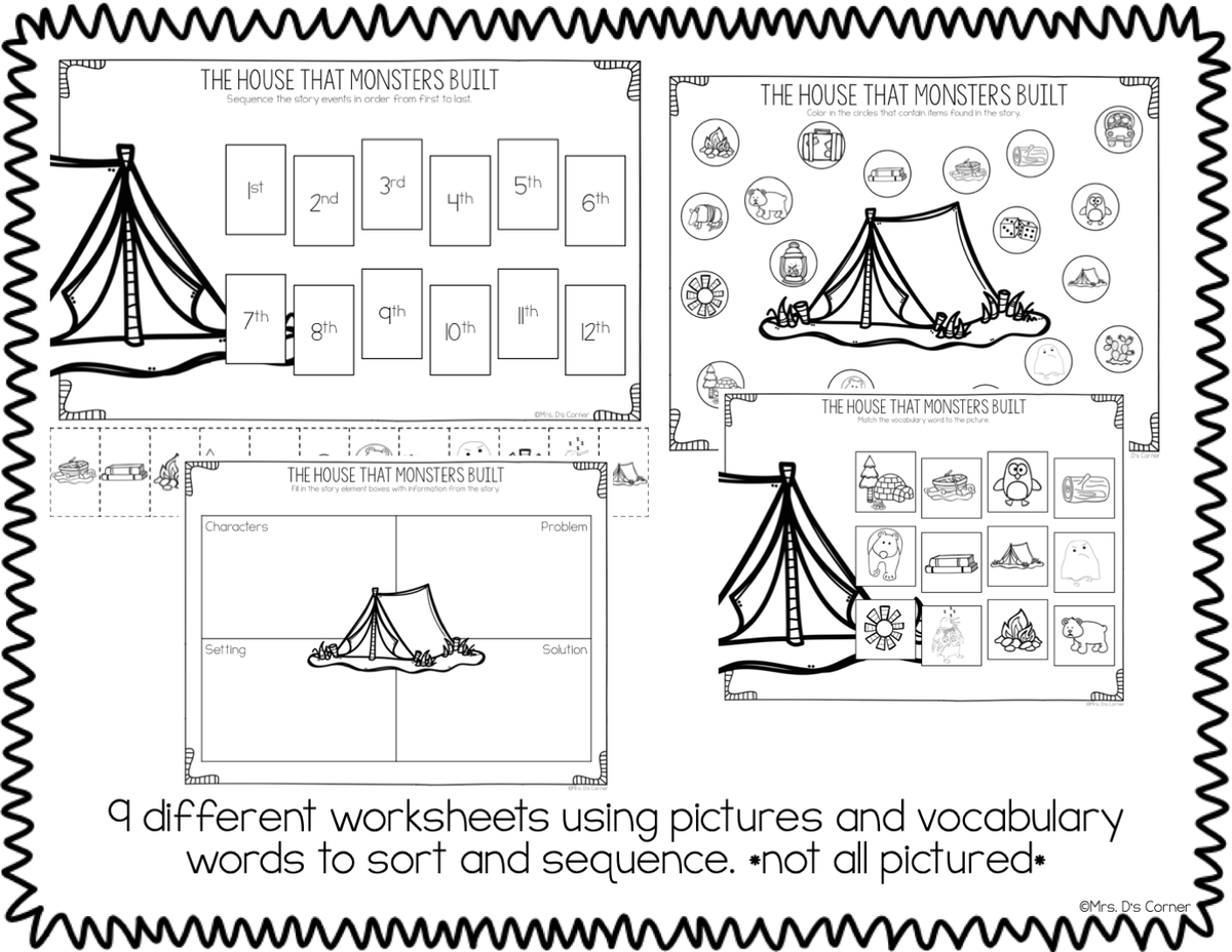 Tacky Goes to Camp Book Companion – mrsdsshop