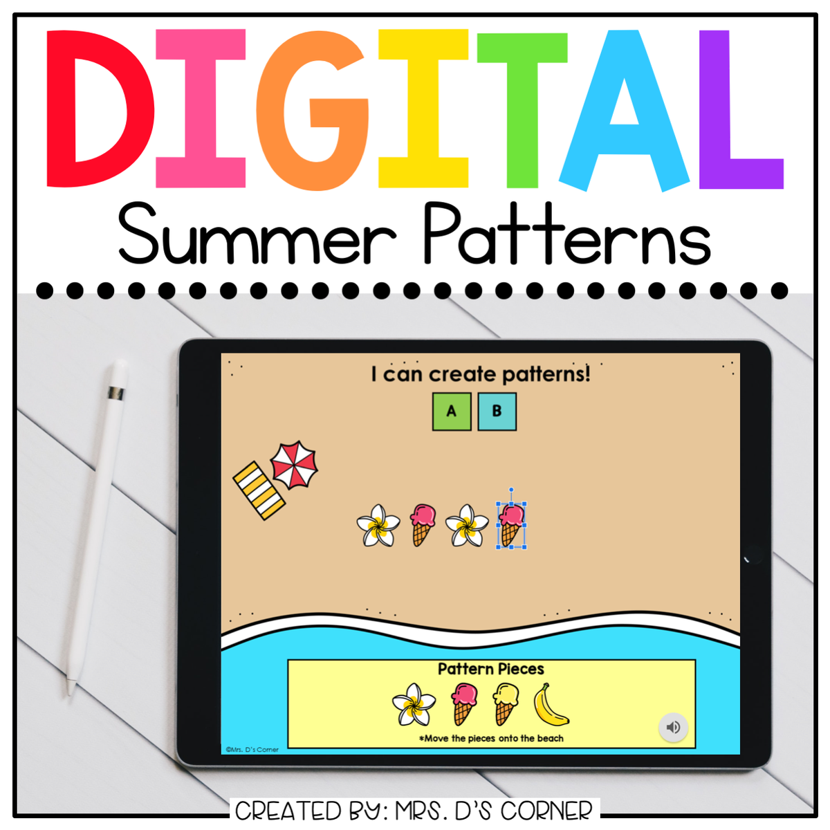 Making Summer Patterns Digital Activity | Distance Learning – mrsdsshop