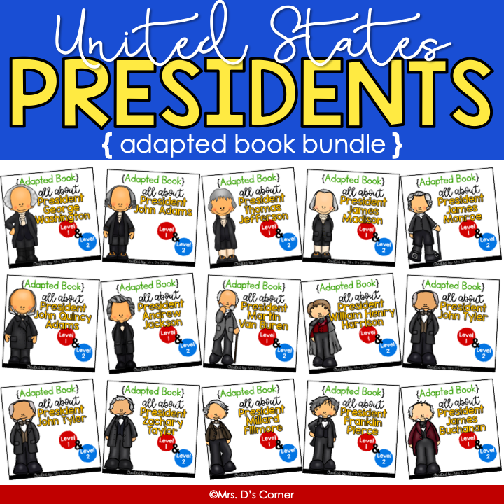 United States Presidents Adapted Book Bundle | US Presidents Adapted B ...