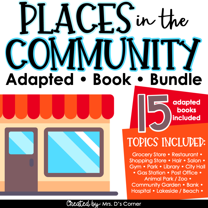 Places in the Community Adapted Book Bundle [15 places included!] - 2 ...