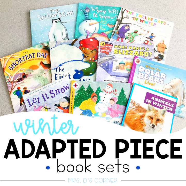 Winter Adapted Piece Book Set ( 10 book sets included! ) – mrsdsshop