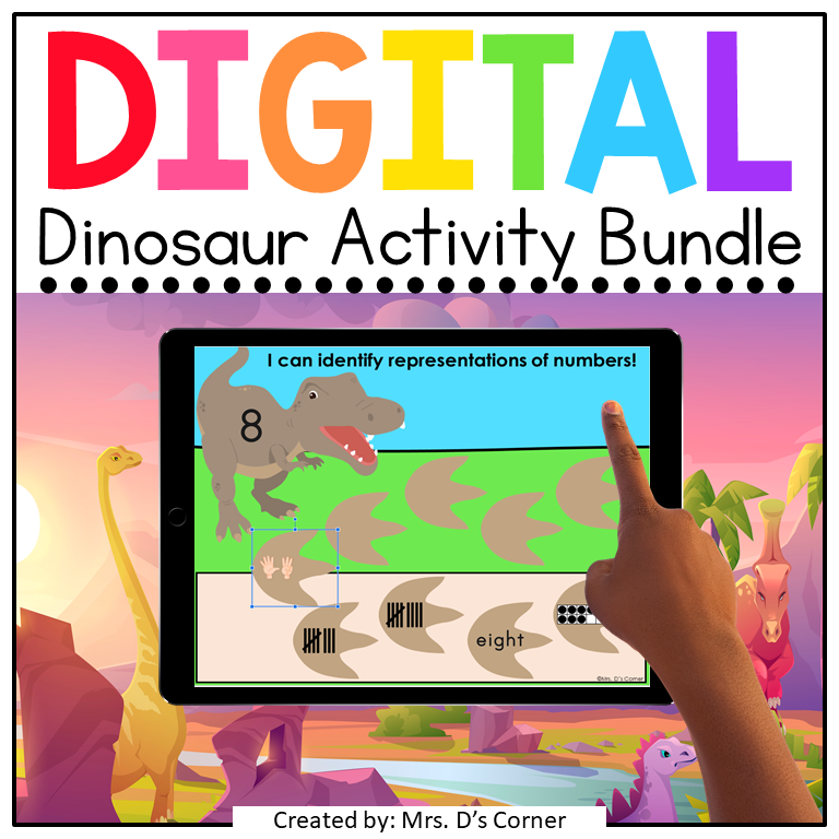 Dinosaur Digital Activity Bundle | Distance Learning – mrsdsshop