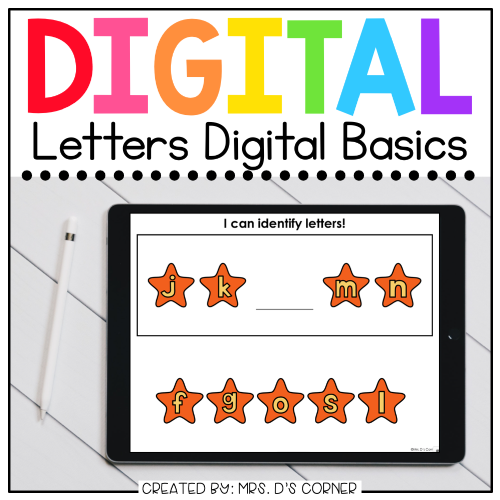 Letters Digital Basics | 5 Digital Activities for Special Ed + Distanc ...
