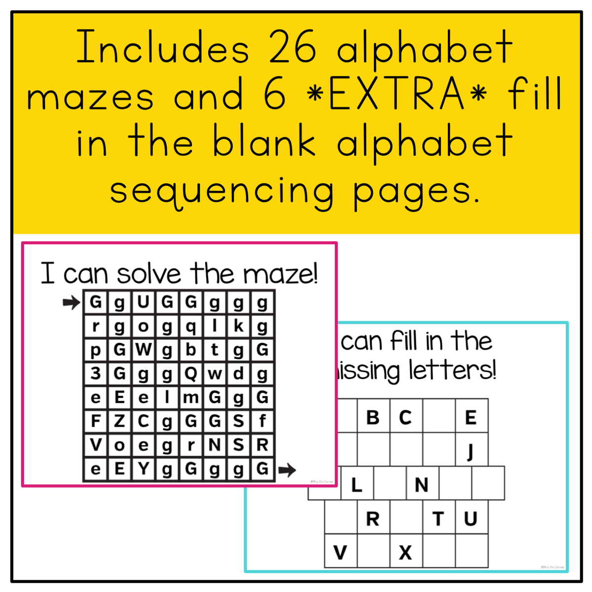 Fine Motor Skills Practice (Alphabet Mazes) | Distance Learning – mrsdsshop