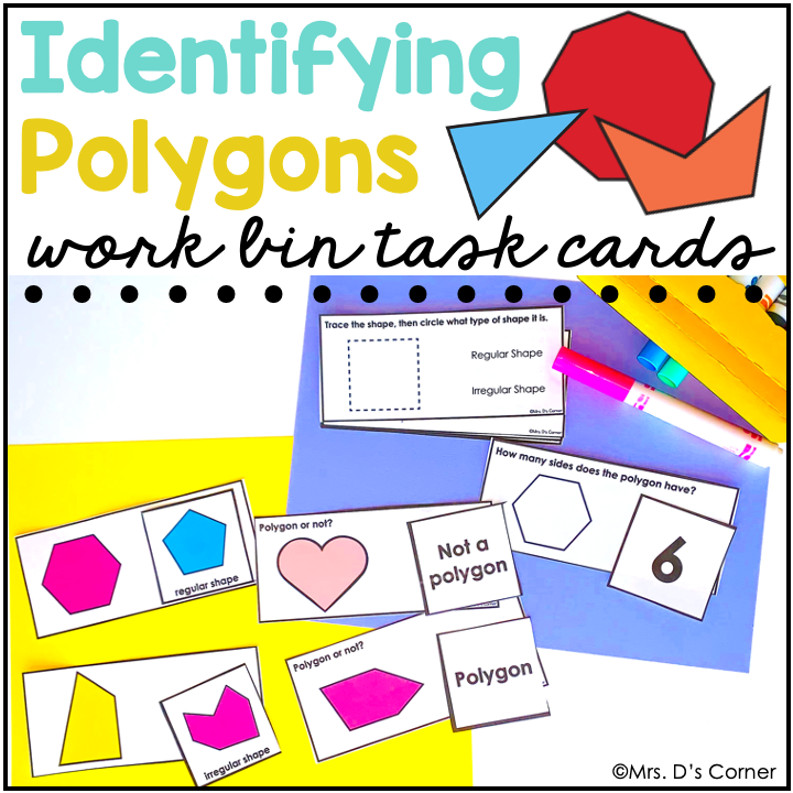 Identifying Polygons Task Cards | Centers for Special Ed – mrsdsshop