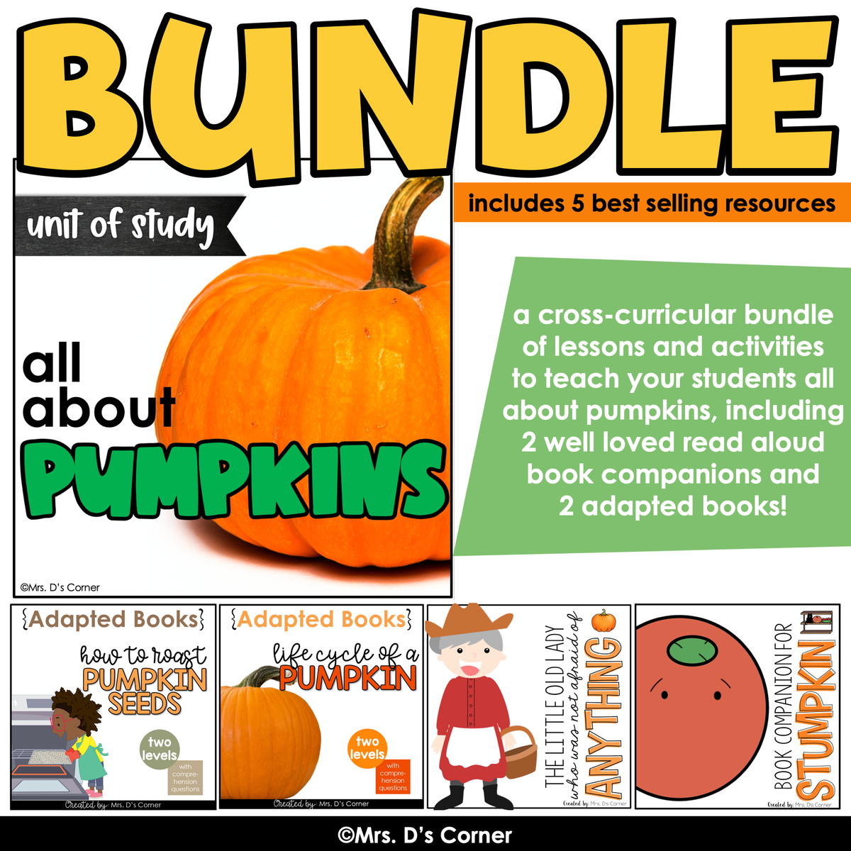 All About Pumpkins Thematic Unit Bundle | Pumpkin Lesson Plans + Activ ...