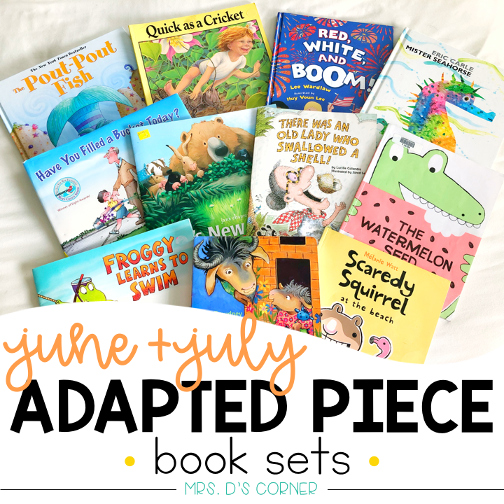 June and July Adapted Piece Book Set [12 books included!] – mrsdsshop
