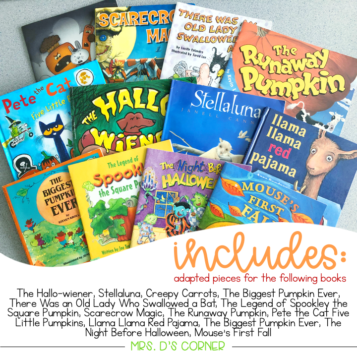 October Adapted Piece Book Set [ 14 book sets included! ] – mrsdsshop