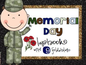 Memorial Day Lapbook - Grades 3 - 5 { 9 foldables! } – mrsdsshop