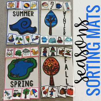 Seasons Sorting Mats [4 mats!] | Sorting the 4 Seasons Activity – mrsdsshop