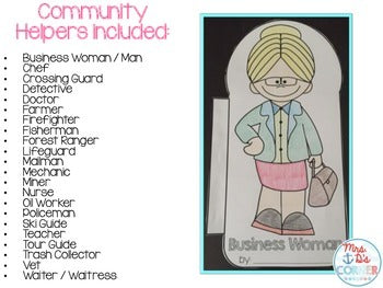 Community Helpers Flip Flap Booklets { 24 different booklets } – mrsdsshop