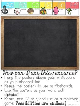 { Melonheadz Theme } Alphabet Word Wall Alphabet and Alphabet Line ...