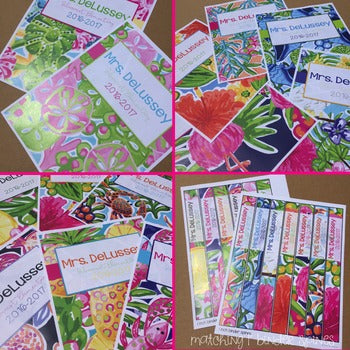 Editable Binder Covers ( Lilly Inspired Set 3 ) – mrsdsshop