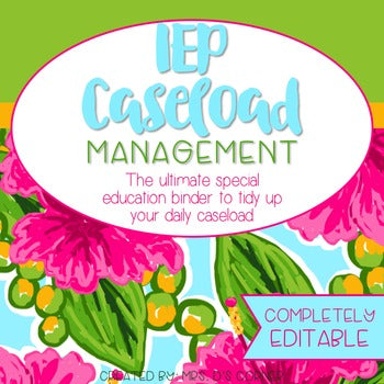The Ultimate Special Education Binder | Lilly Inspired [editable] IEP ...