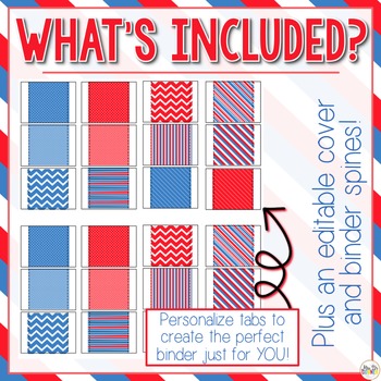The Ultimate Special Education Binder | Red White Blue [editable] IEP ...