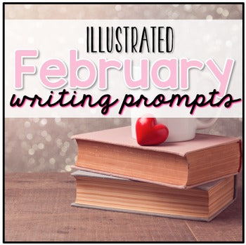 February Photo Writing Prompt Task Cards | Writing Prompts for Februar ...
