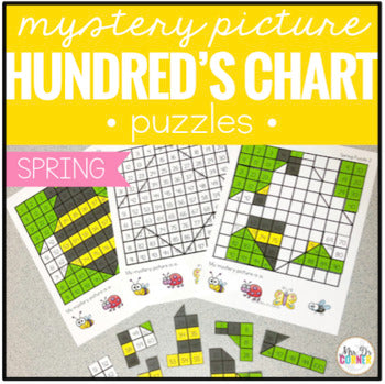 Spring Mystery Picture Hundred's Chart Puzzles – mrsdsshop