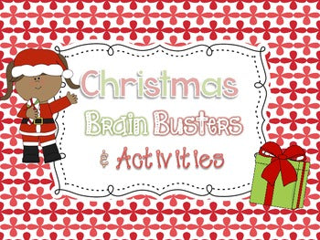 Christmas Brain Busters and Activities – mrsdsshop