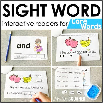 Core Vocab Interactive Sight Word Reader Bundle | Core Vocabulary Book ...