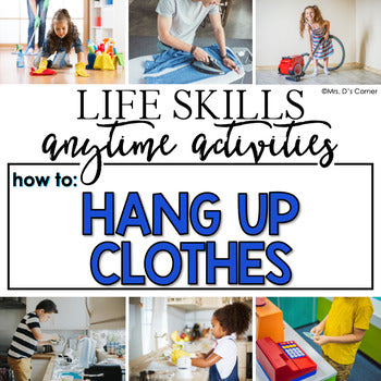 How to Hang Up Clothes Life Skill Anytime Activity | Life Skills Activ ...