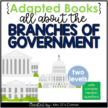 Branches of the US Government Adapted Books [ Level 1 and Level 2 ...