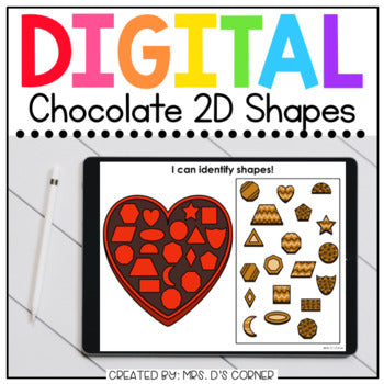 Chocolate 2D Shapes Digital Activity | Distance Learning – mrsdsshop