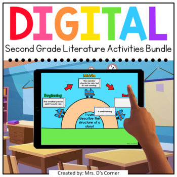 Second Grade Literature Standards-Aligned Digital Activity Bundle ...
