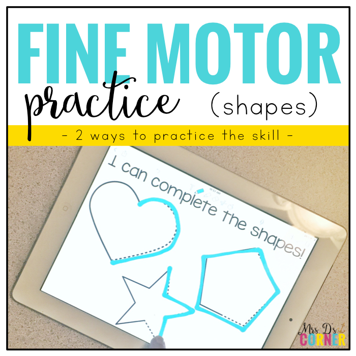 Fine Motor Skills Practice (Shapes) | Distance Learning – mrsdsshop