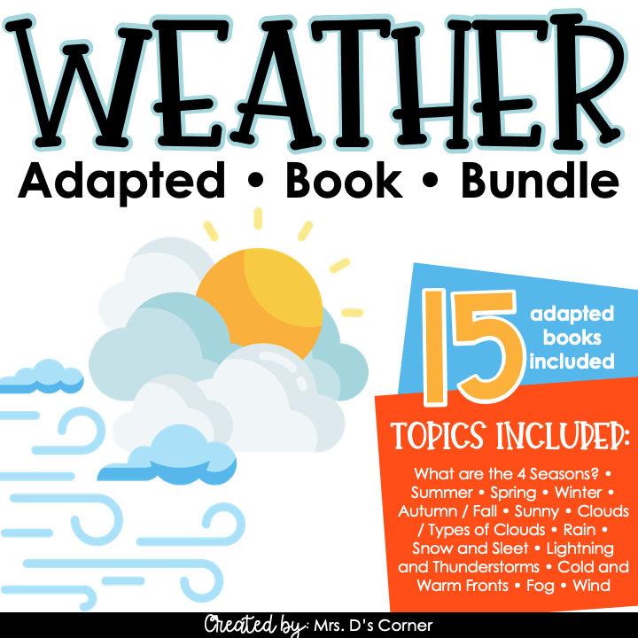Types of Weather Adapted Book Bundle [Level 1 and 2] Weather Books ...