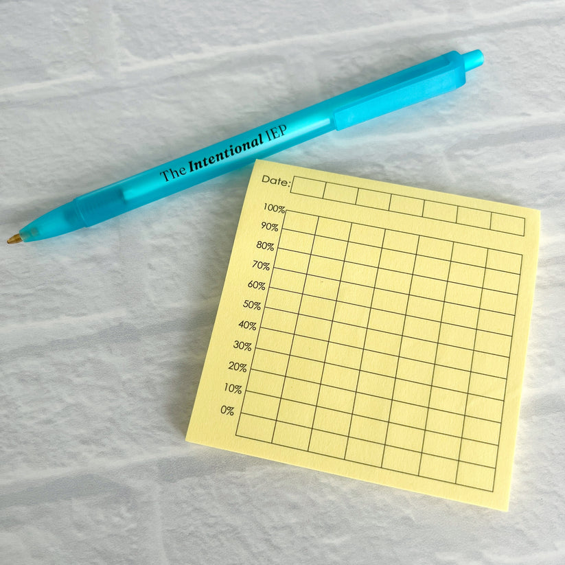 IEP Goal Mastery Progress Graph Sticky Note Pad | 50 Sheets – mrsdsshop
