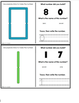 Popsicle Stick Letters Numbers and 2D Shapes Task Boxes for Special Ed ...