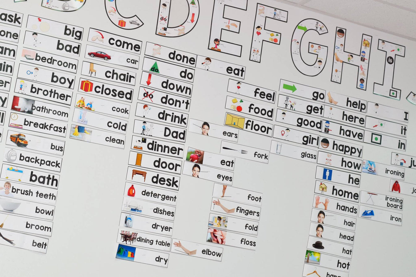 Core Vocabulary Word Wall ( Starter Kit ) | Special Education Word Wal ...