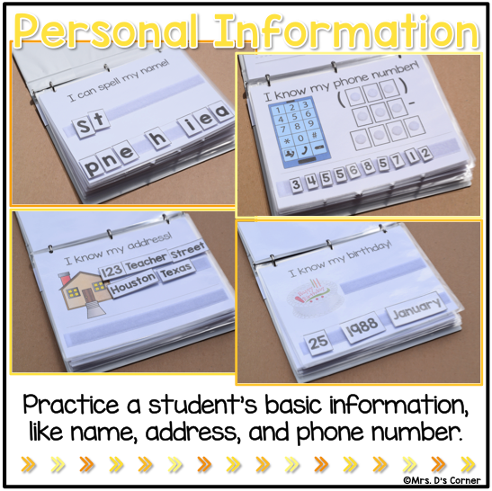 Morning Adapted Work Binder® (for Special Needs) | Adapted Morning Wor ...