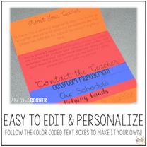 NO PREP Parent Handbook - NO CUTTING | Back to School Flip Book – mrsdsshop