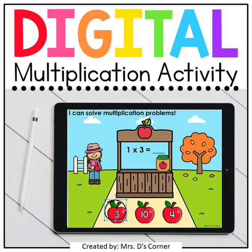 Solving Multiplication Problems Digital Activity | Distance Learning ...