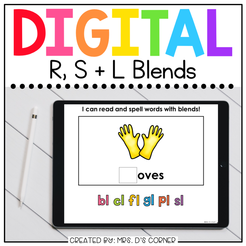 R S and L Blends Digital Basics for Special Ed | Distance Learning ...
